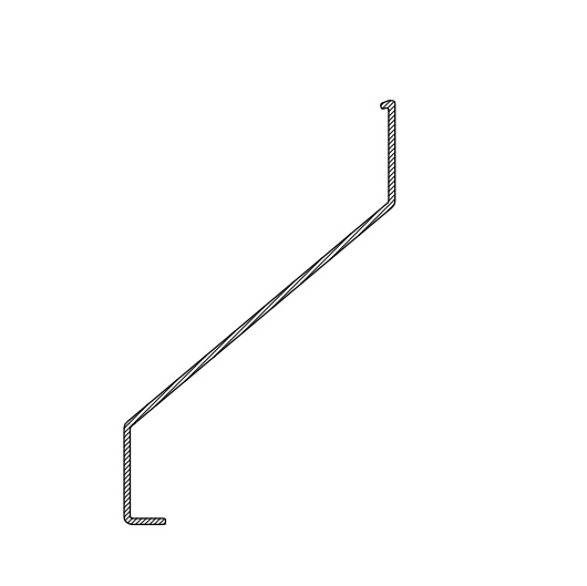 Aluminium-Tropfkante 65x25x24mm, Länge 6000mm | aluparts.de